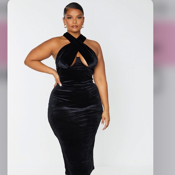 PrettyLittleThing | Dresses | Plt Black Evening Dress | Poshmark
